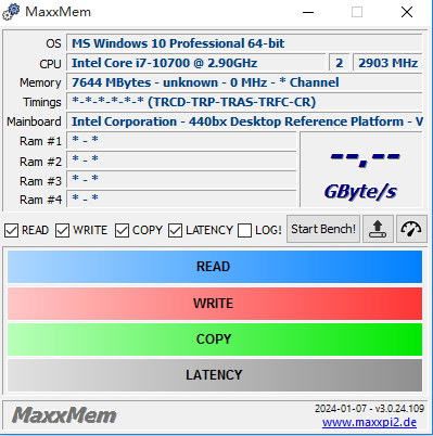 MaxxMEM2下载-MaxxMEM2内存性能测试电脑版安装包下载v3.00.24.109 - PSP99游戏网